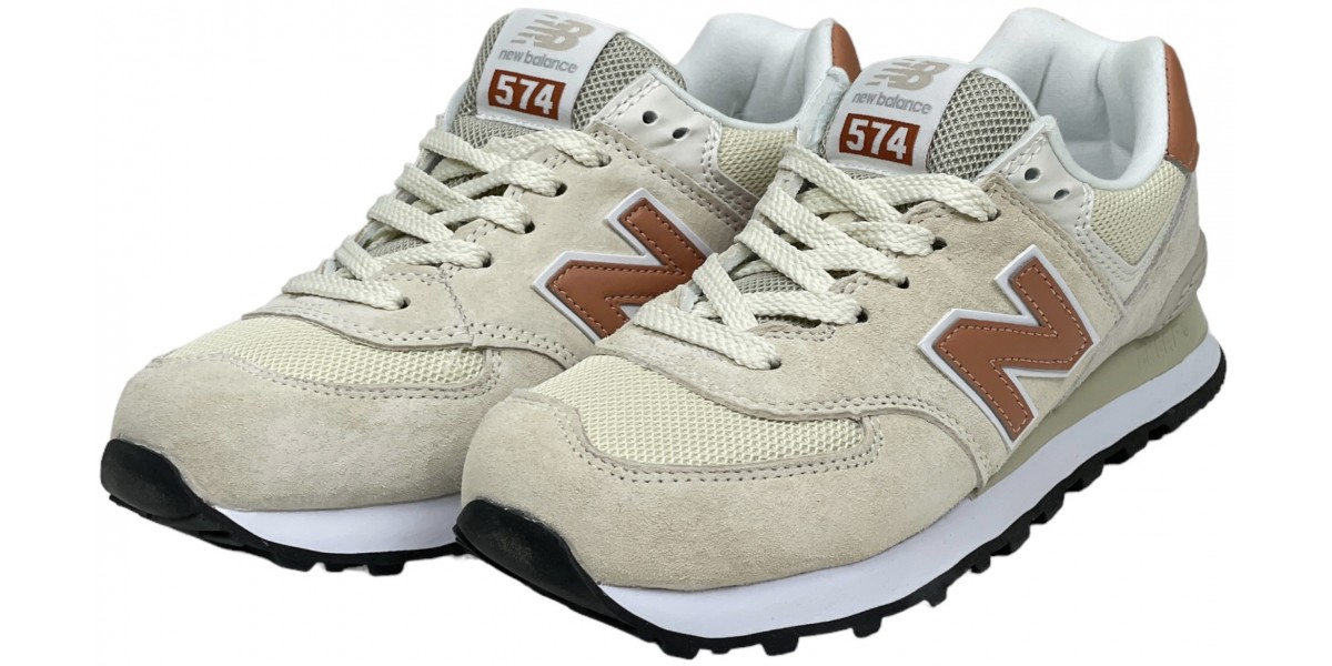 Мужская модель New Balance 574 Rugged Tan Brown / Официальный центр обуви